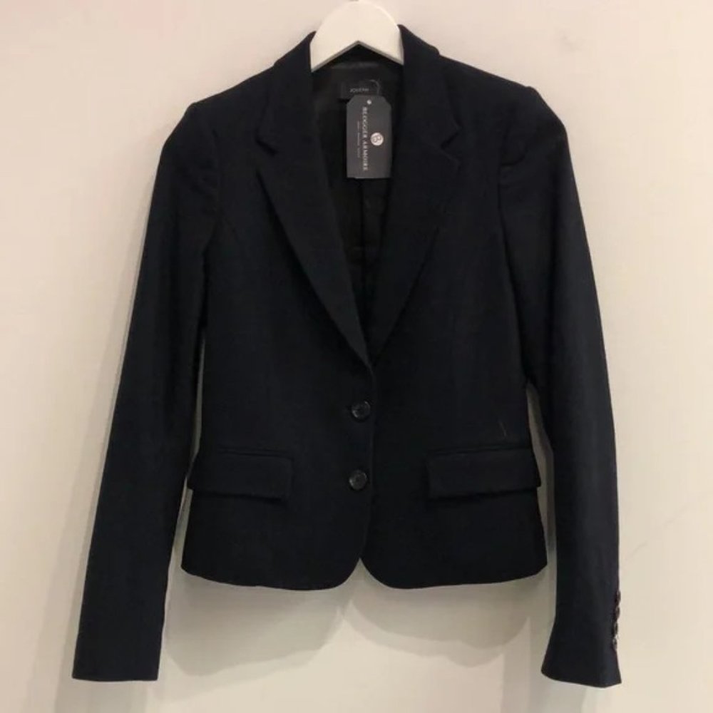 Joseph Navy Wool And Cashmere Blazer - Gem